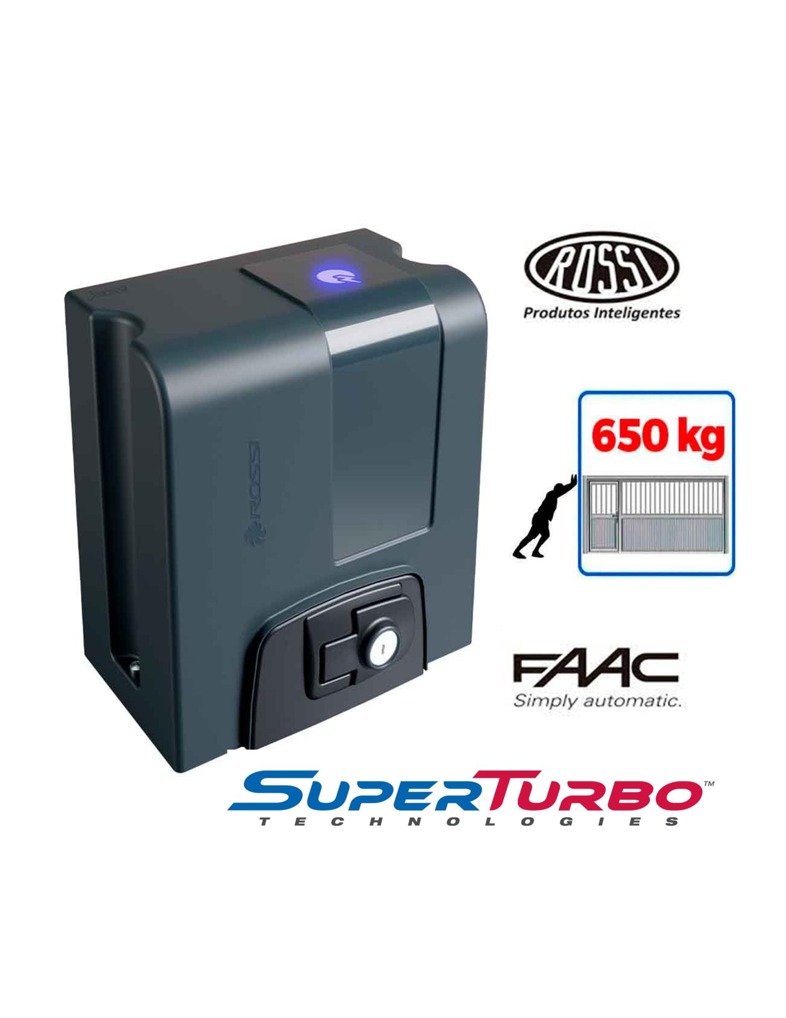 MOTOR ROSSI DZ NANO 36 NITRO 68METROS/MINUTO - PARA PORTÓN HASTA 650 KG (IVA INCLUIDO ...